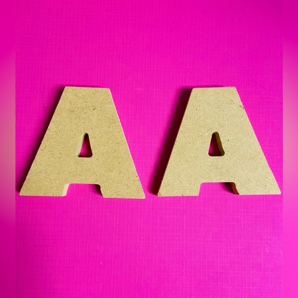 Michaels | Office | New Block Chunky Wooden Letter A Natural Tan Wood ...